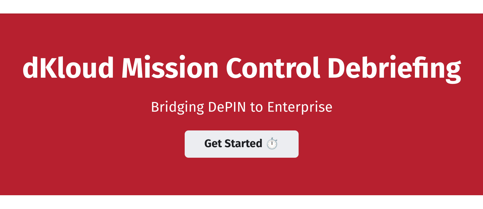 dKloud Mission Control Debriefing | dKloud Mission Control Debriefing